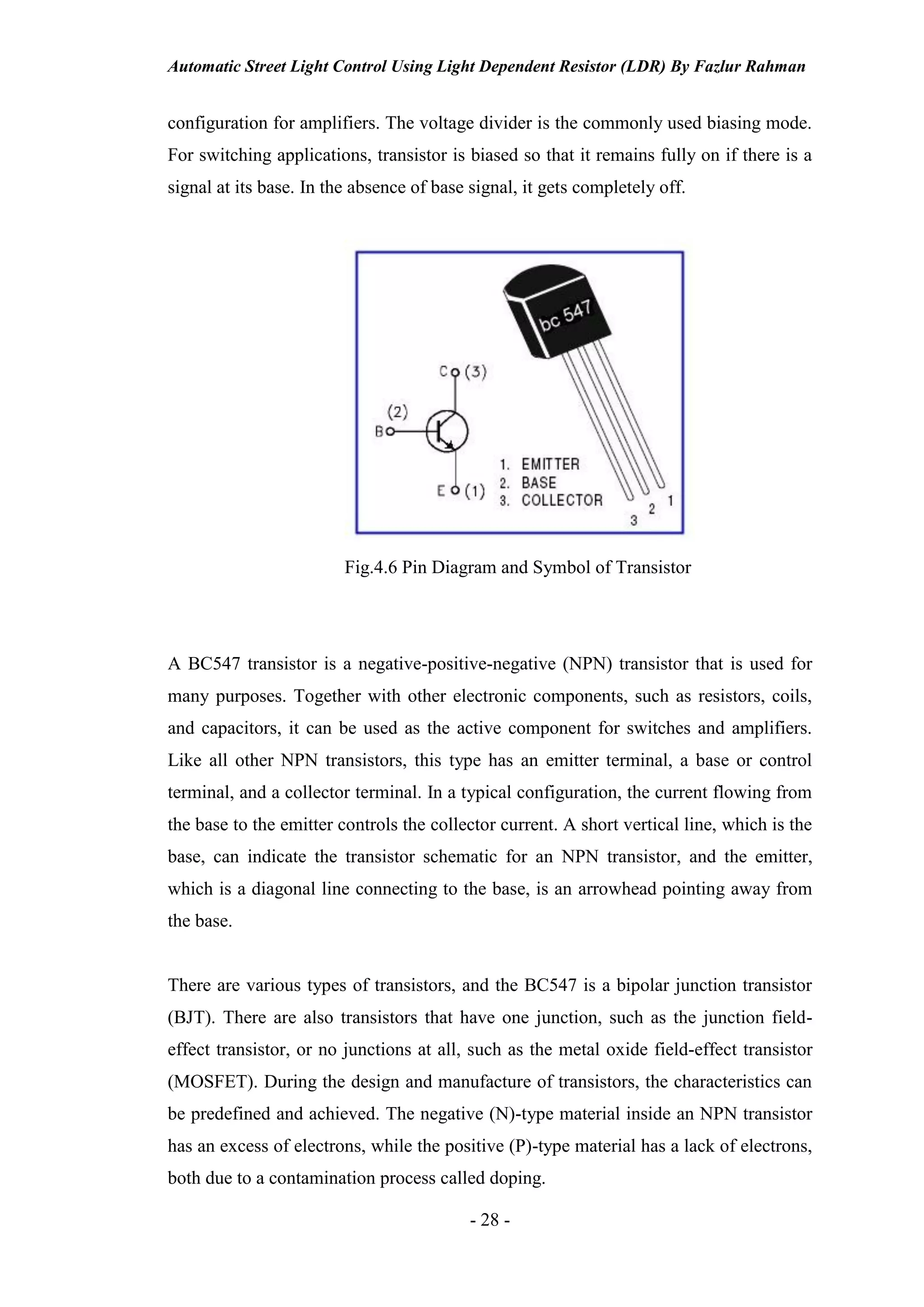 Automatic street light control using LDR. | PDF