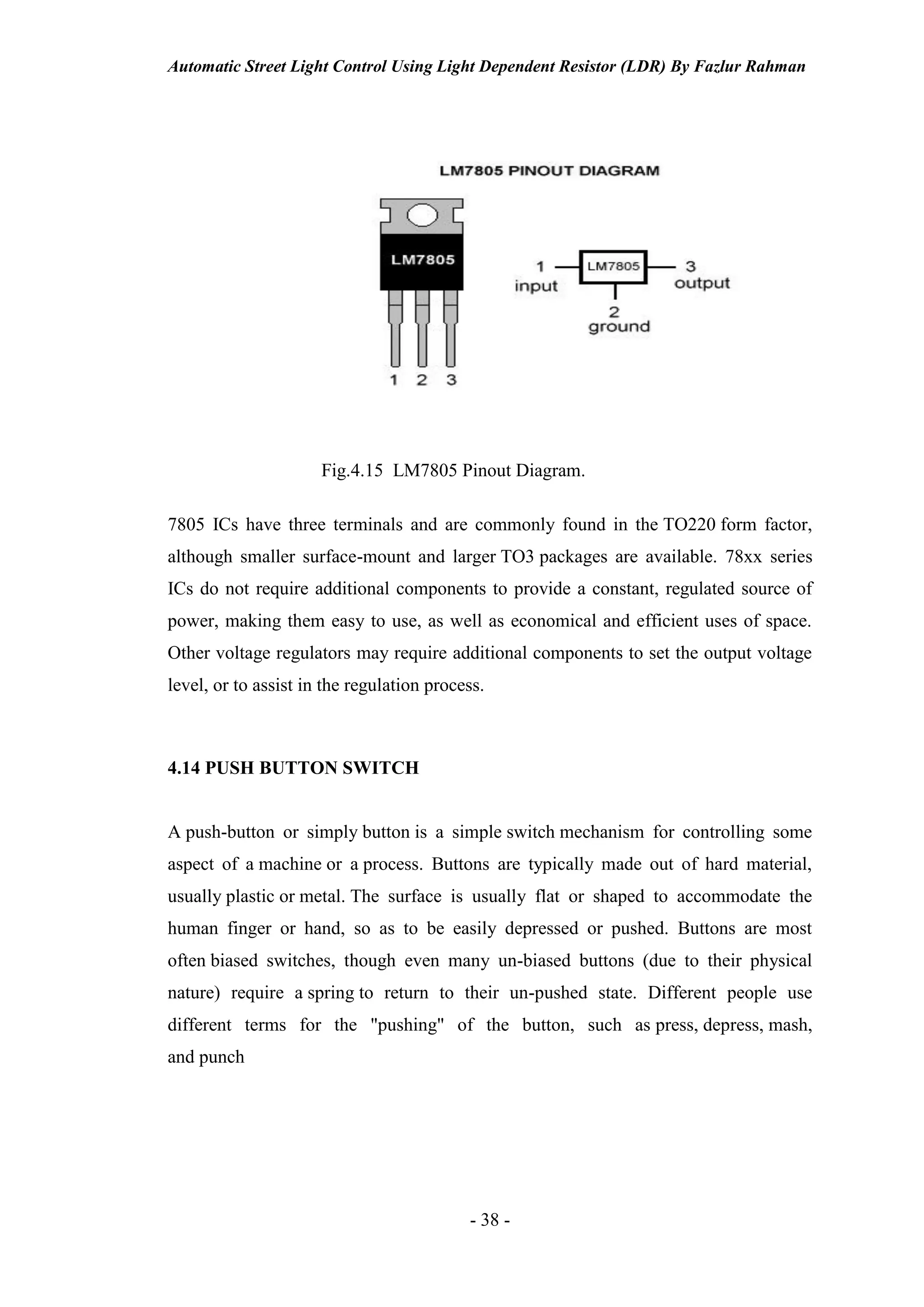 Automatic street light control using LDR. | PDF