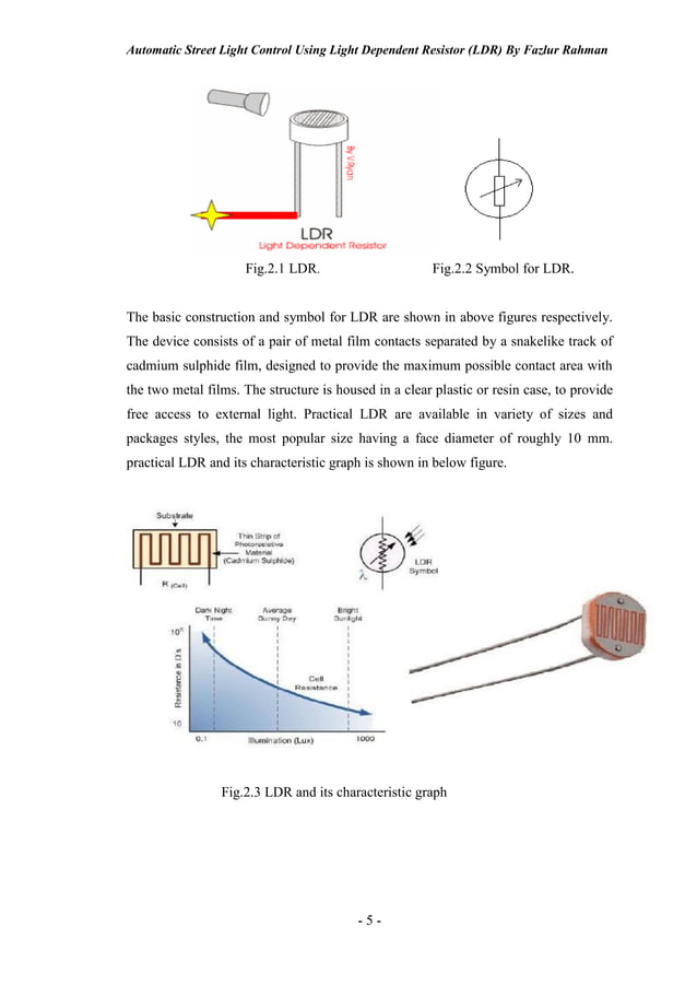 Automatic street light control using LDR. | PDF