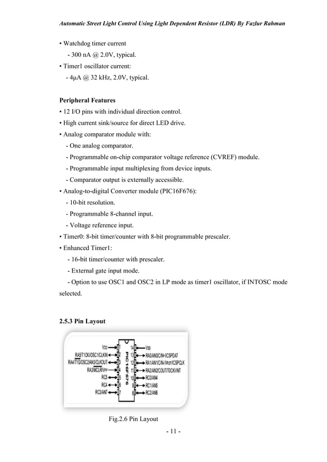 Automatic street light control using LDR. | PDF