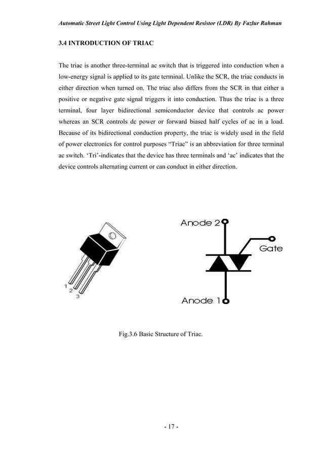 Automatic street light control using LDR. | PDF