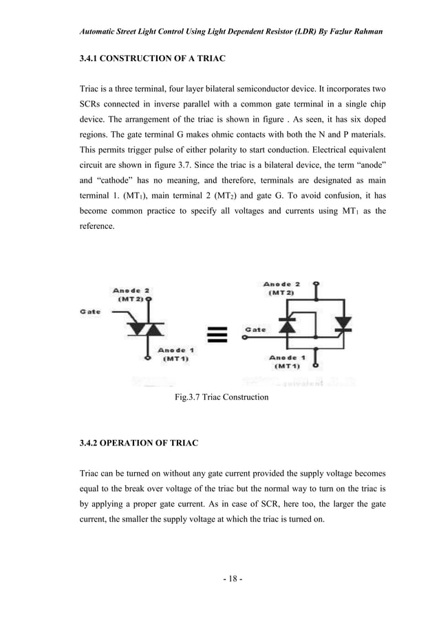 Automatic street light control using LDR. | PDF