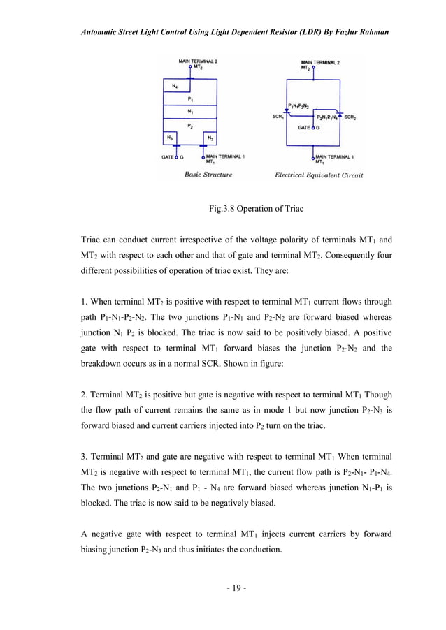 Automatic street light control using LDR. | PDF