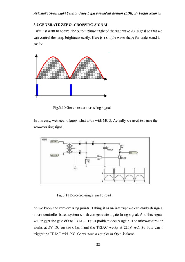 Automatic street light control using LDR. | PDF
