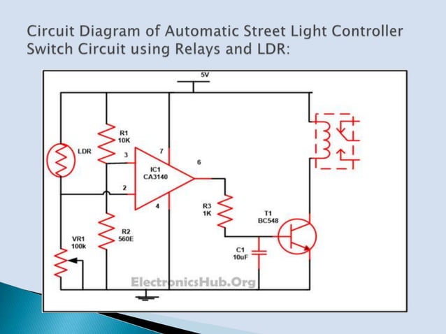 Automatic street light using ldr and relay | PPTX | Computer Networking | Computing