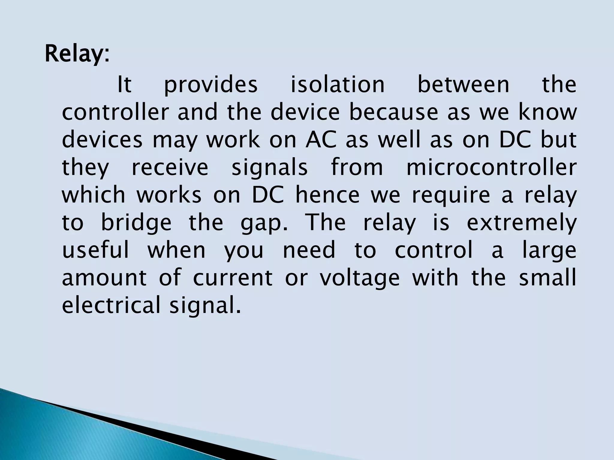 Automatic street light using ldr and relay | PPT