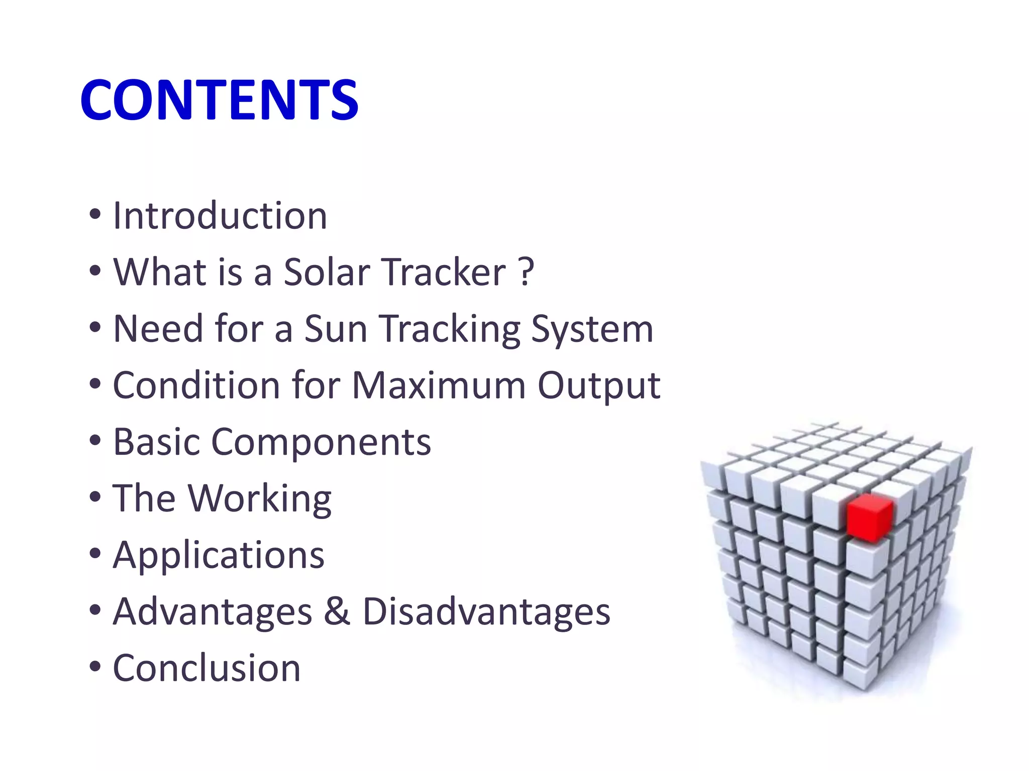 Automatic sun tracking system | PPTX | Physics | Science