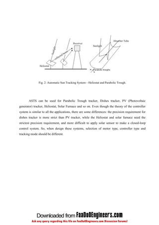 Automatic sun tracking system asts | PDF
