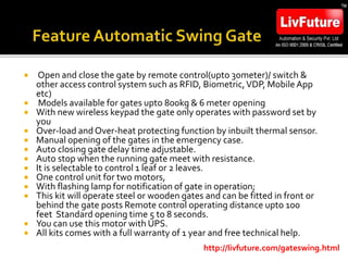 Automatic swing gate | PPT