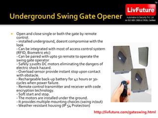 Automatic swing gate | PPT