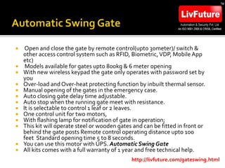 Automatic swing gate | PPT