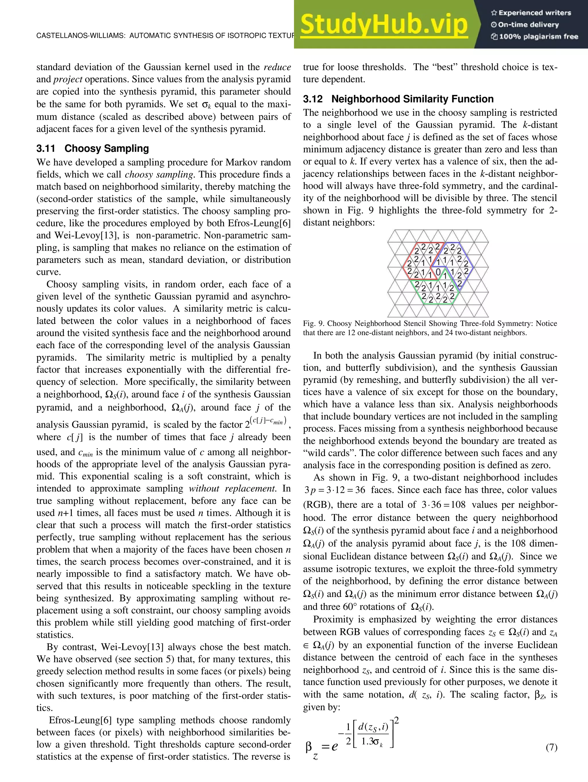Automatic Synthesis Of Isotropic Textures On Surfaces From Sample Images | PDF