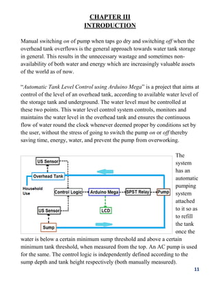 Home Automation Water Tank Level Control | PDF