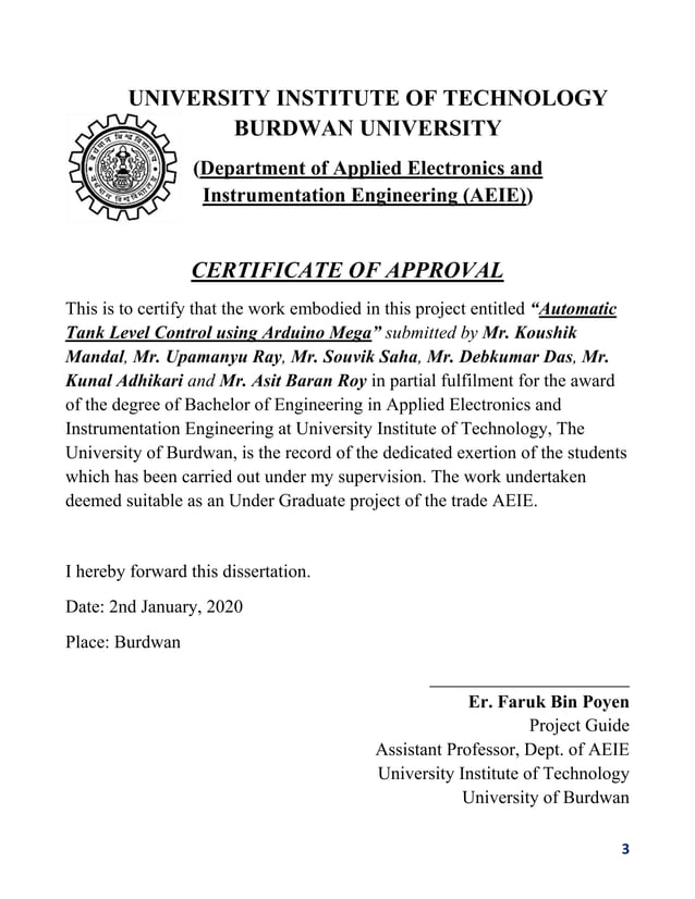 Home Automation Water Tank Level Control | PDF