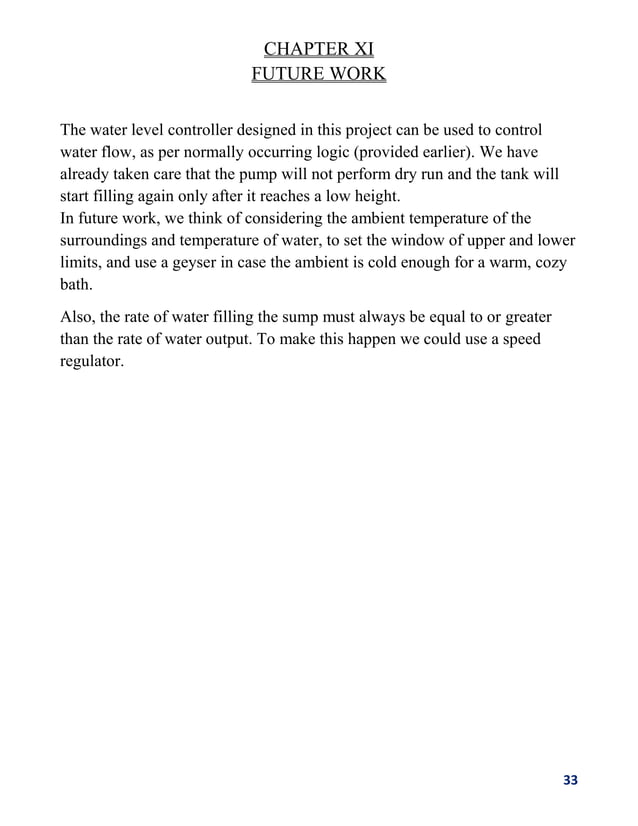 Home Automation Water Tank Level Control | PDF