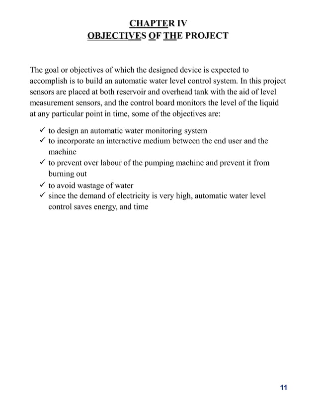 Automatic tank level control using arduino mega converted | PPTX