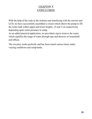 Automatic tank level control using arduino mega converted | PPTX