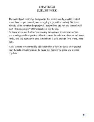 Automatic tank level control using arduino mega converted | PPTX