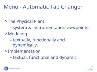 Automatic Tap Changer for Transformers Presentation | PPT