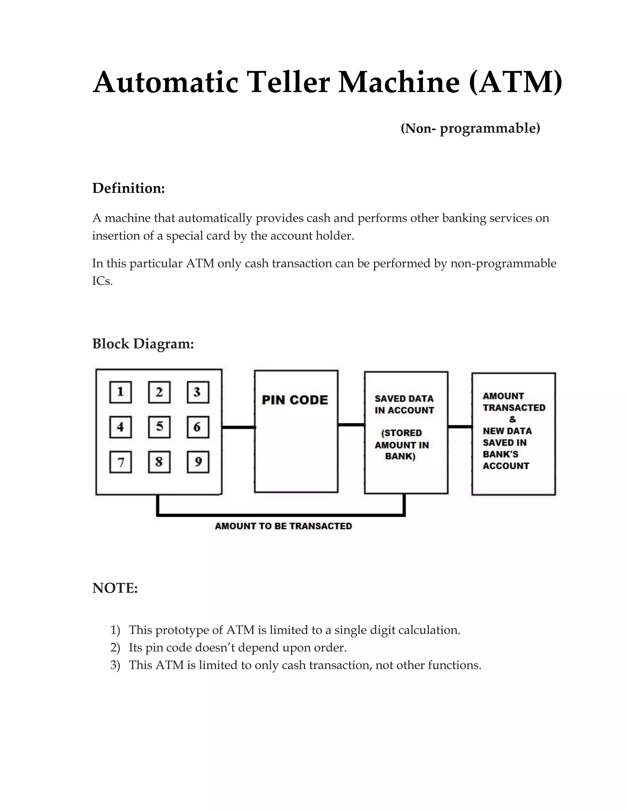 Automatic teller machine | PDF