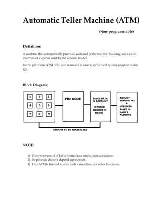Automatic teller machine | PDF