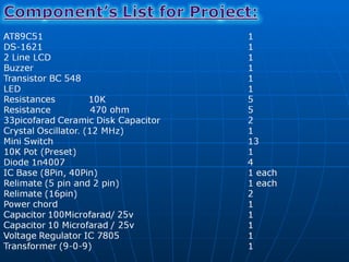 Automatic temp controller | PPT | Computing | Technology & Computing