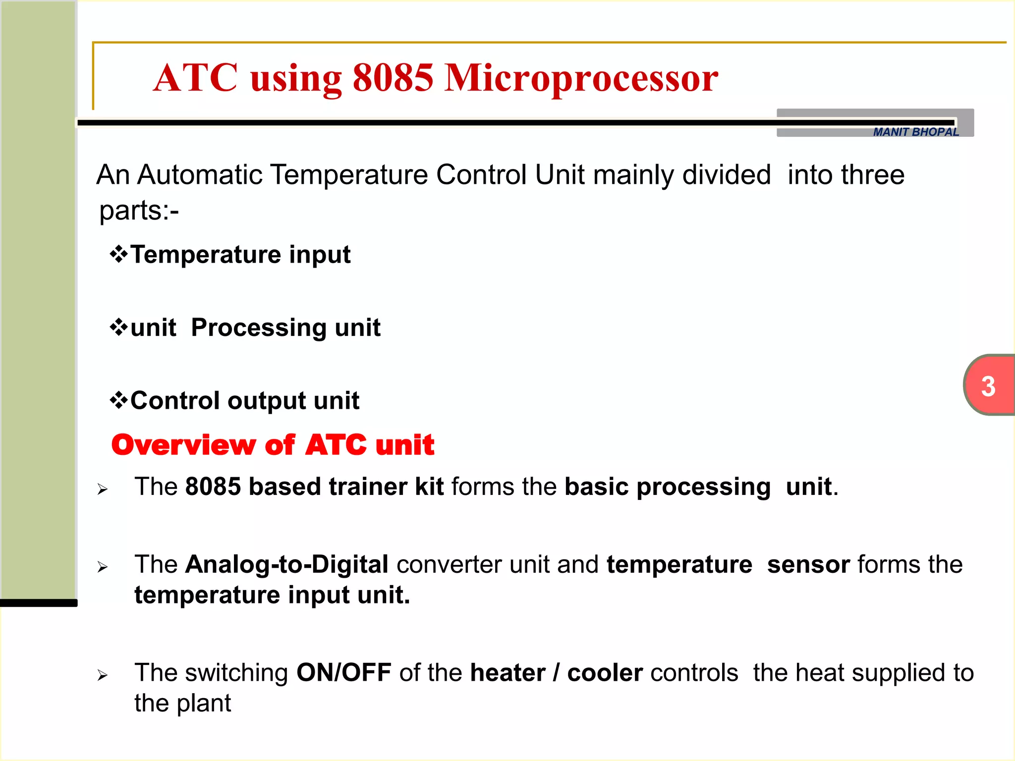 Automatic temperature control | PDF