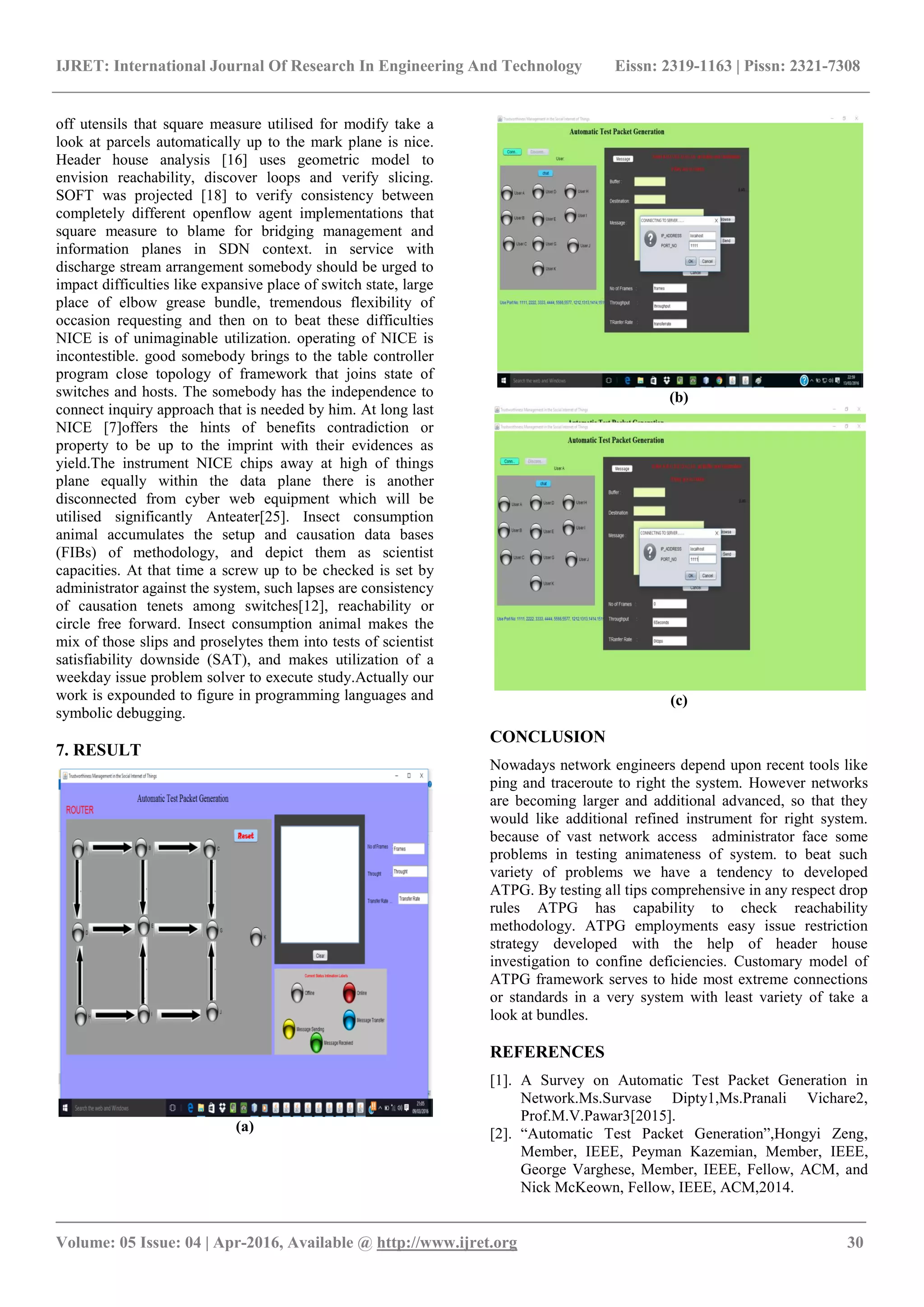 Automatic test packet generation in network | PDF