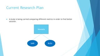 Automatic text simplification evaluation aspects | PPT