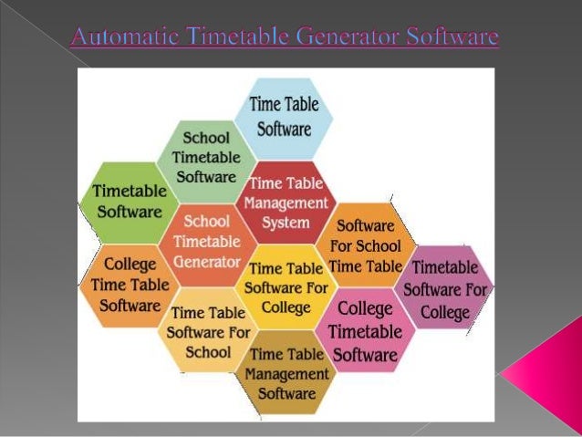 Automatic timetable Generator Software