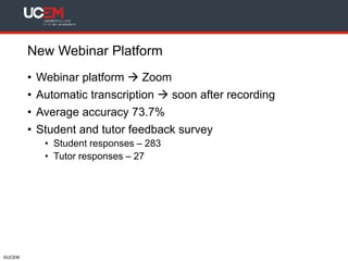 Automatic Transcripts: Student and Tutor Views from Built Environment ...