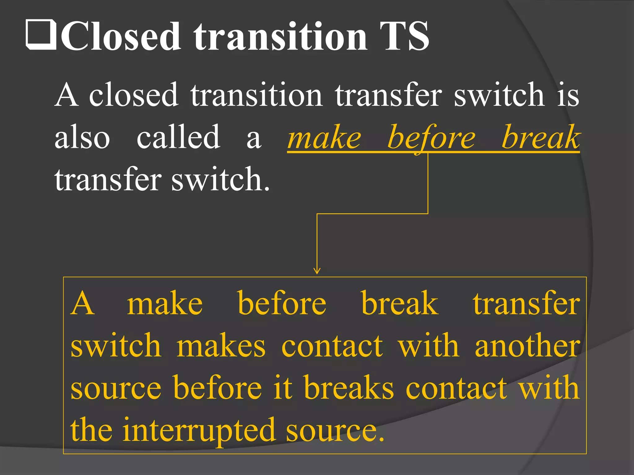 Automatic transfer switch (ats) | PPTX