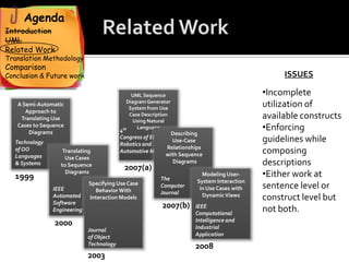 An Automatic Approach to Translate Use Cases to Sequence Diagrams | PPTX