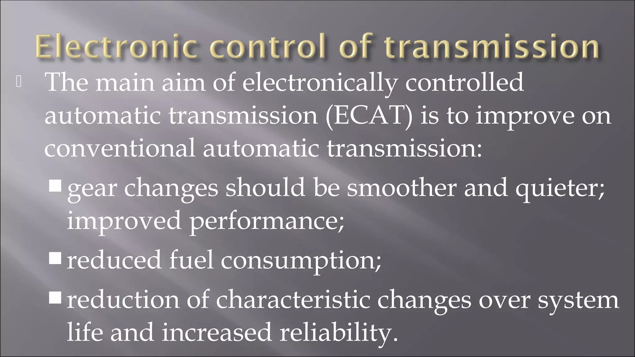 Automatic transmission | PPT