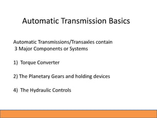 Automatictransmission 180411144519 | PDF | Automotive Industry | Industries