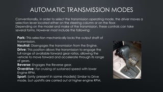 Automatic transmission | PPT