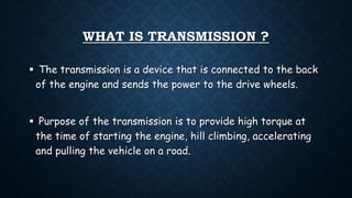 Automatic transmission system | PPTX