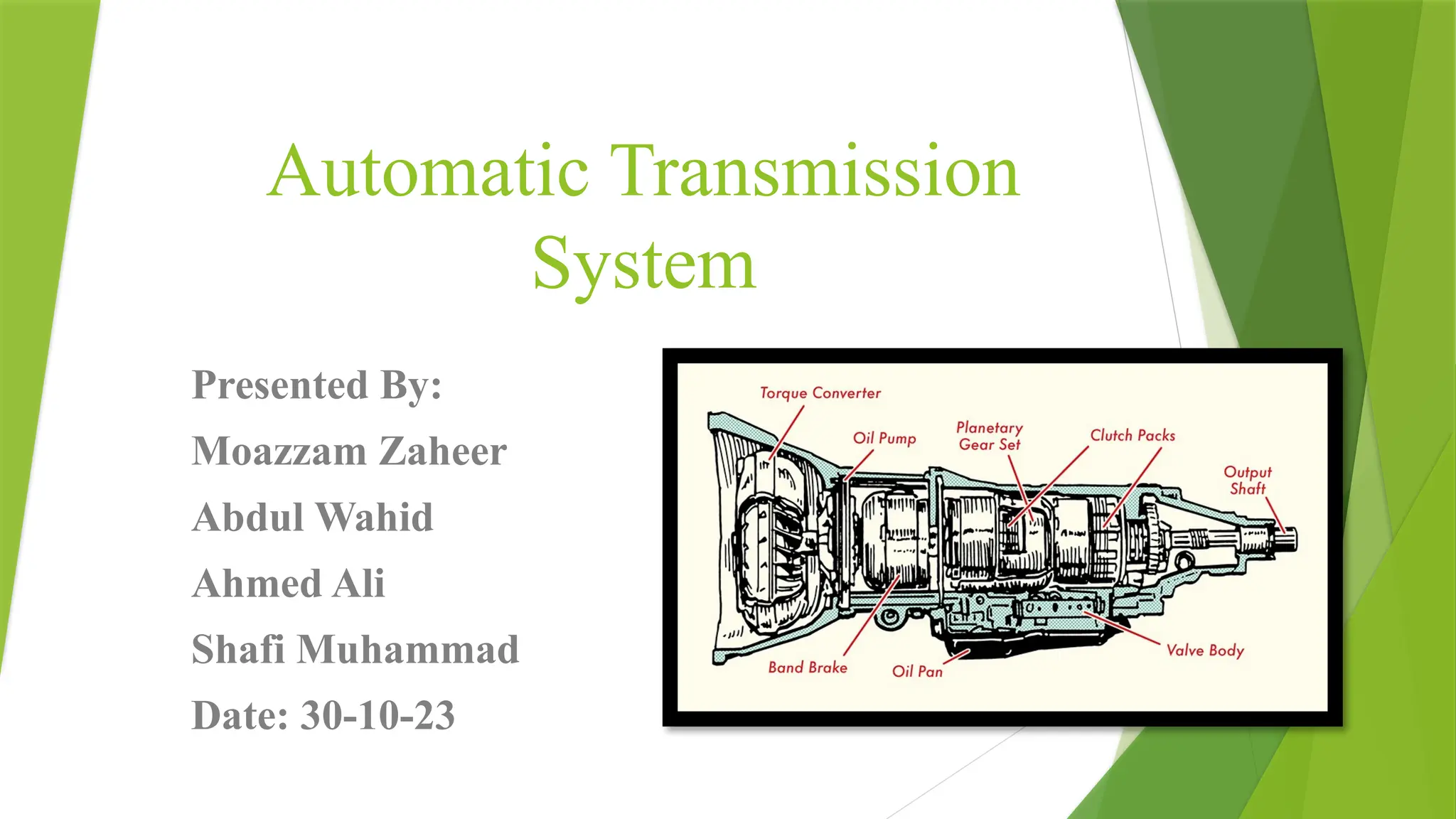 Automatic Transmission System in cars.pptx