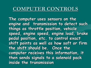 Automatic transmission system ppt | PPT