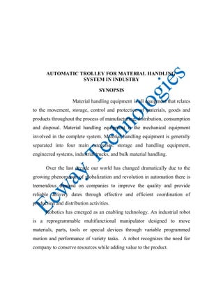 Automatic trolley | PDF