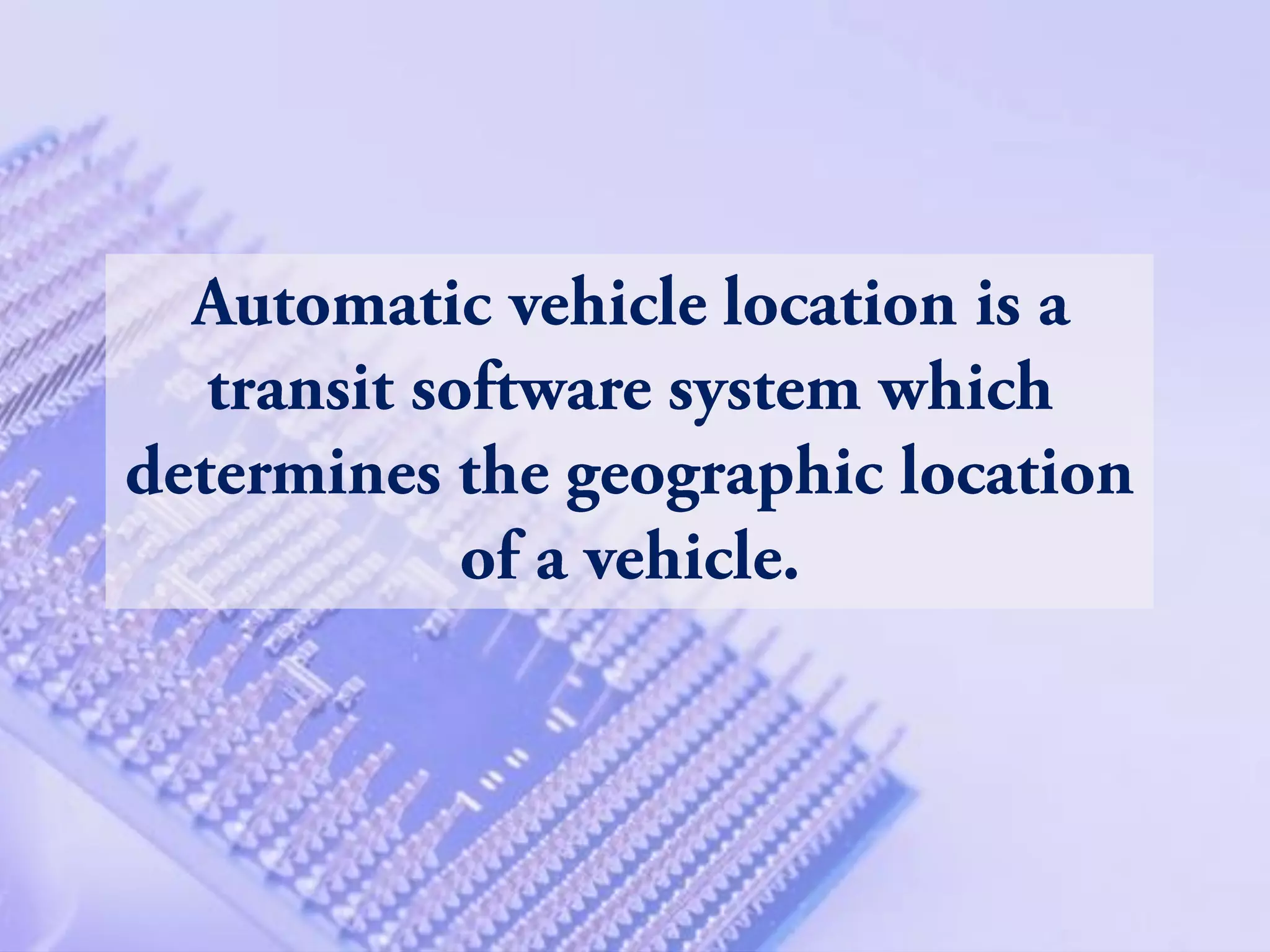 Automatic Vehicle Location Tracking System | PDF