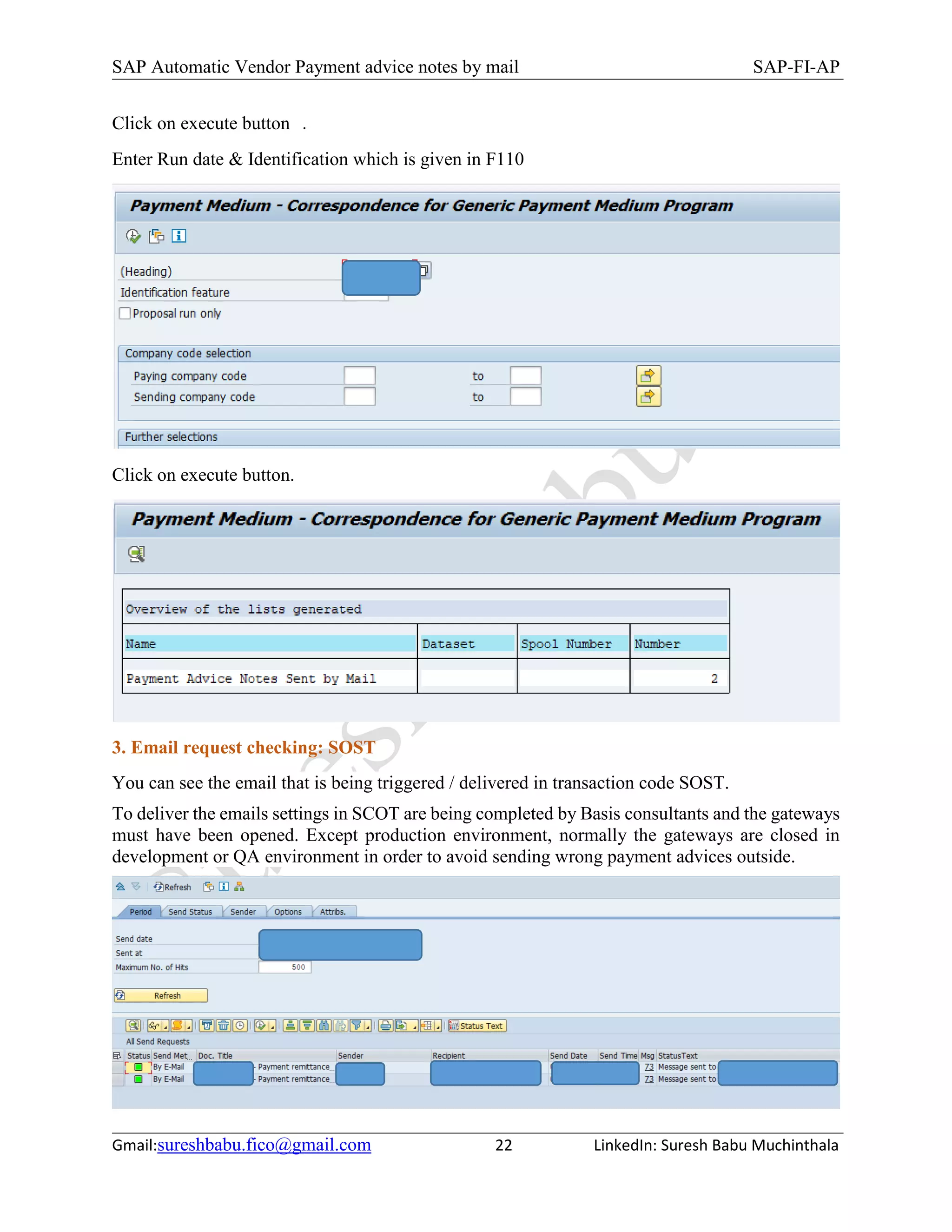 Automatic vendor payment advice notes by mail | PDF