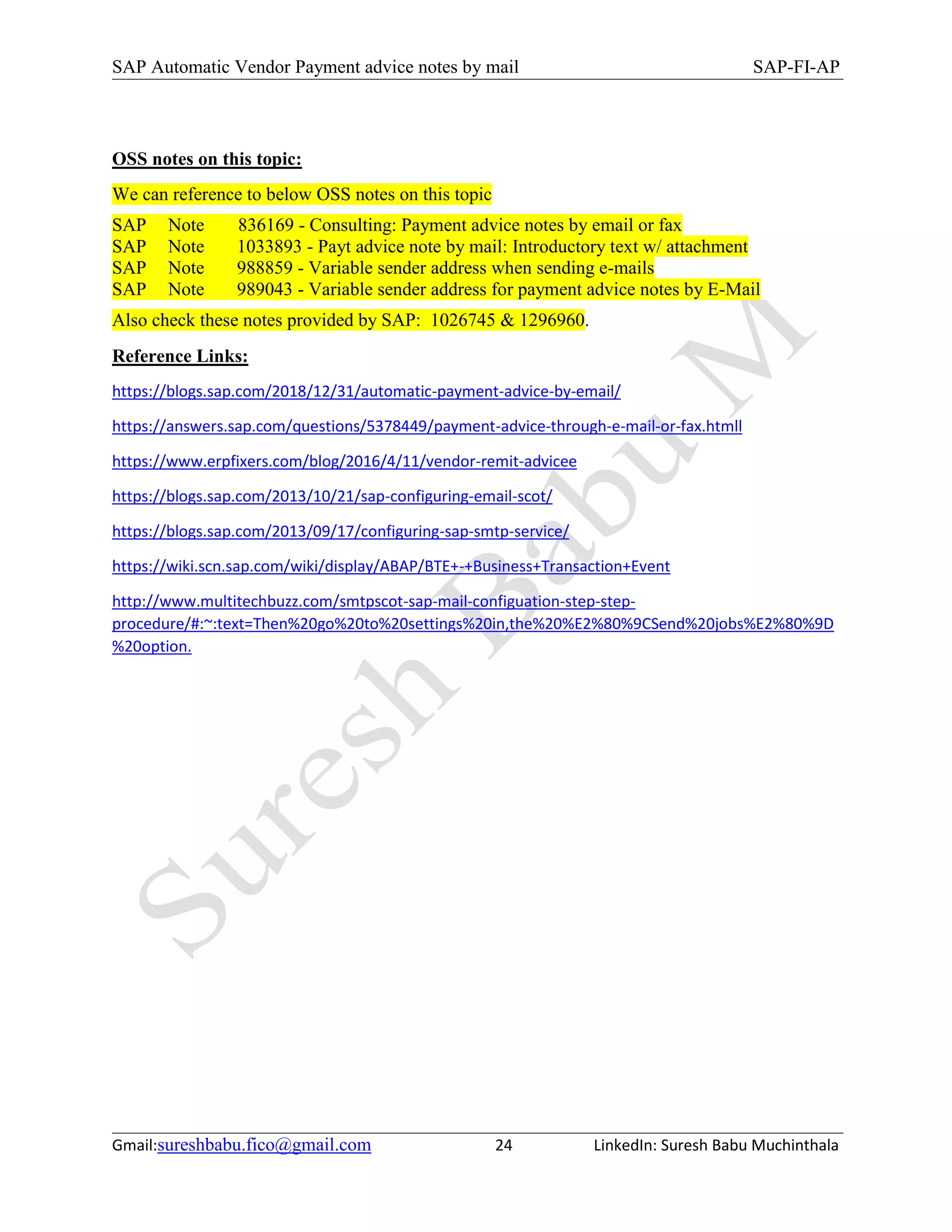 Automatic vendor payment advice notes by mail | PDF