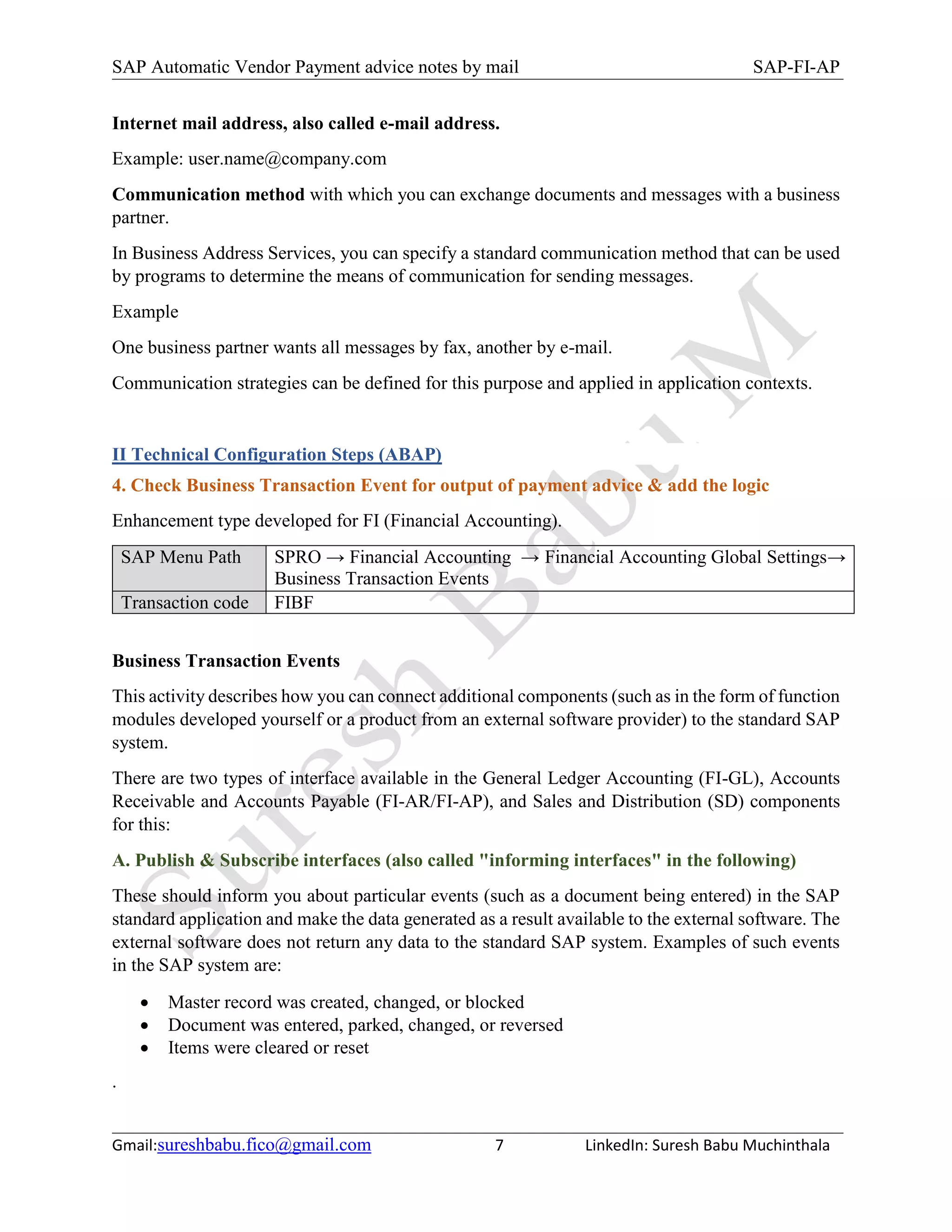 Automatic vendor payment advice notes by mail | PDF