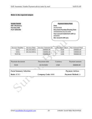 Automatic vendor payment advice notes by mail | PDF