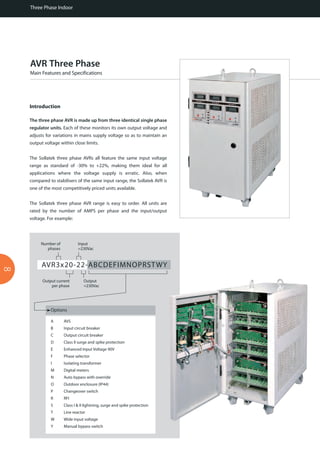 Automatic Voltage Range (AVR) - Sollatek | PDF