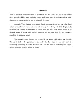 Automatic water dispenser | DOCX