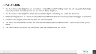 AUTOMATIC_WATER_DISPENSER.pptx Project Presentation | PPTX
