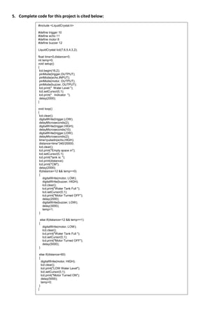 Automatic water level monitoring and control system using IoT | PDF ...