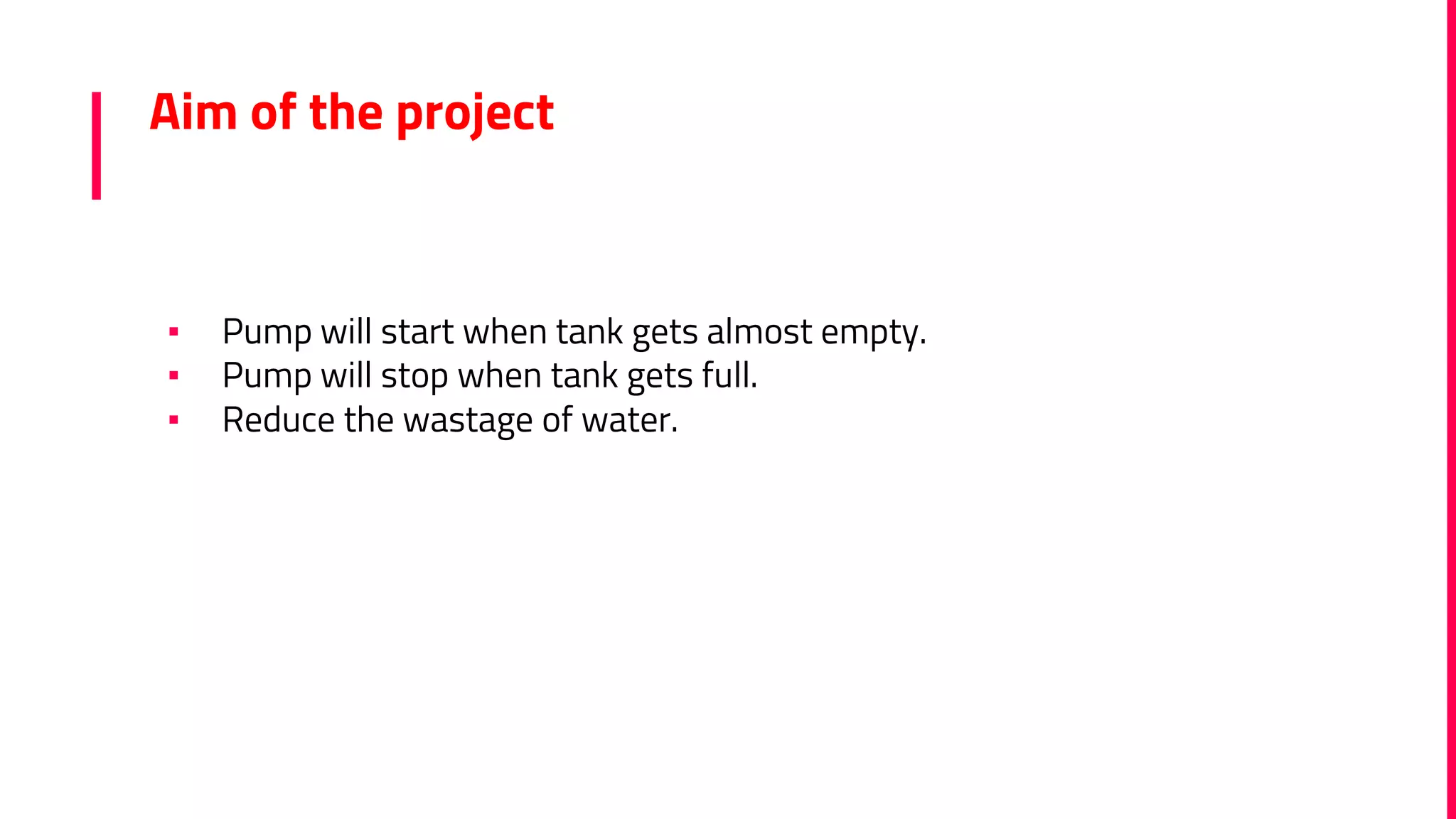 Automatic water pump controller | PPTX